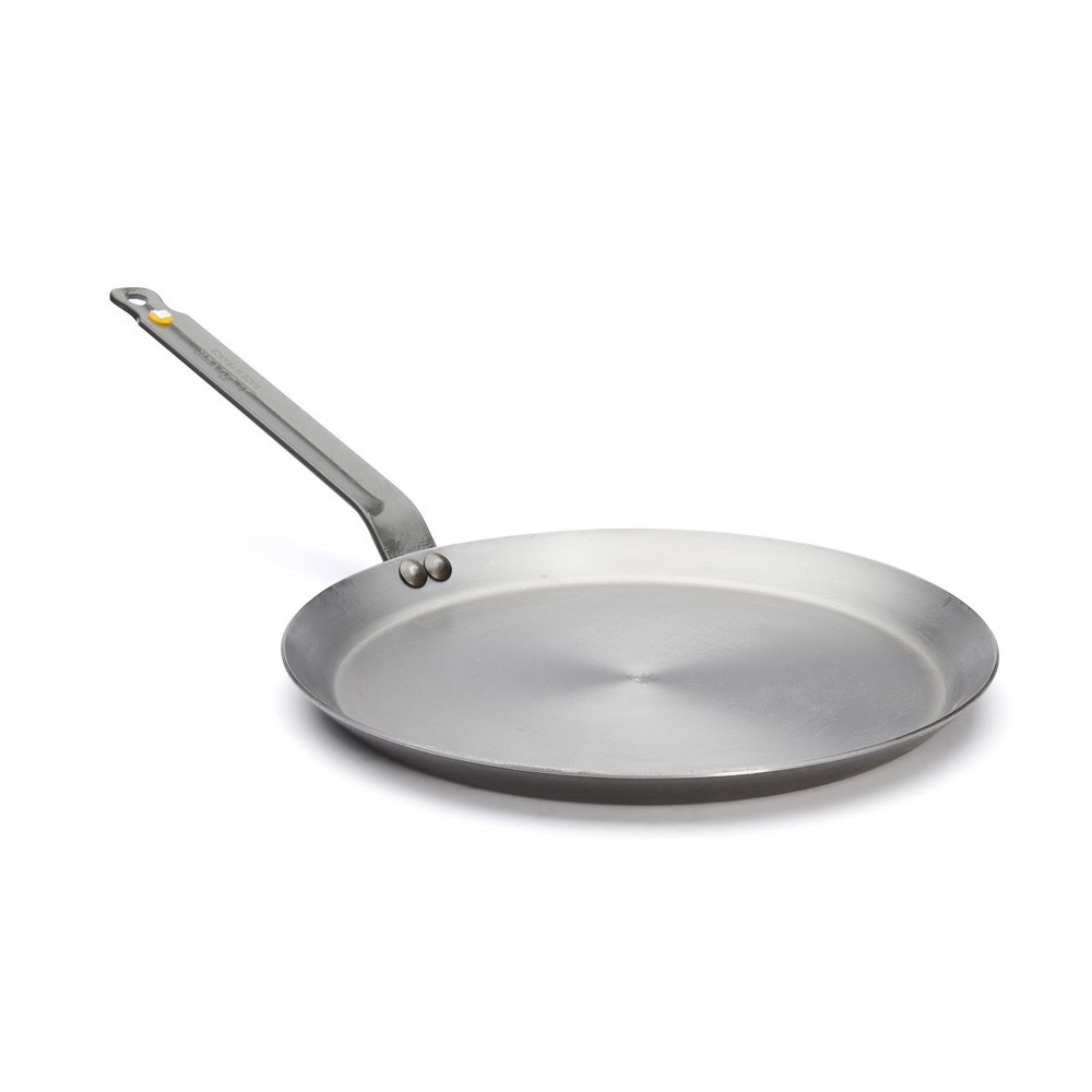 Poêle à crêpes DE BUYER Mineral B en acier - 3 tailles