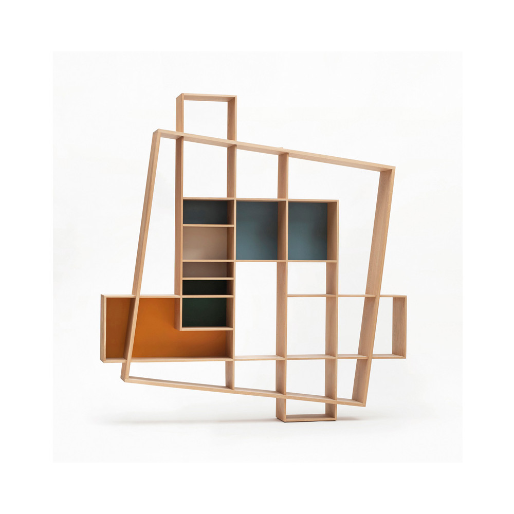 Bibliothèque Frisco Drugeot Manufacture chêne massif - 14 coloris