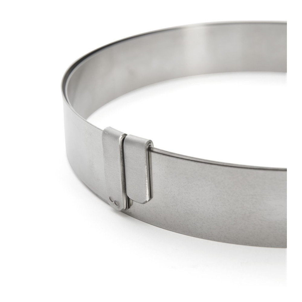 Cercle moule gradué extensible inox De Buyer - 3 hauteurs