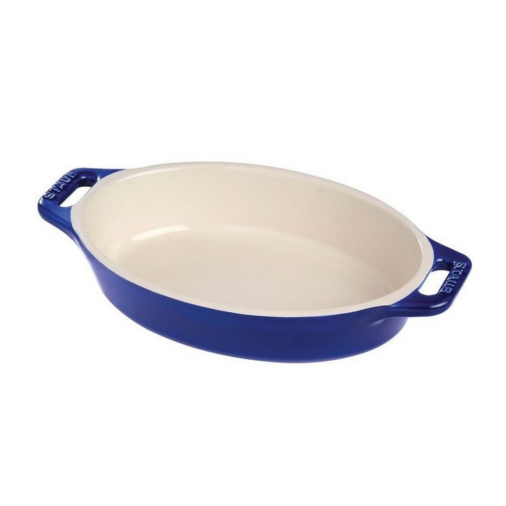 Plat à four céramique ovale Staub - 4 tailles et 3 coloris