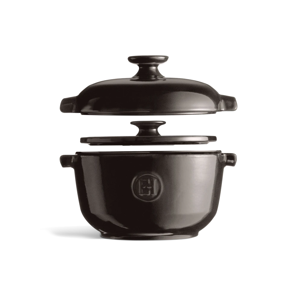 Cocotte faitout à riz en céramique Emile Henry Fusain