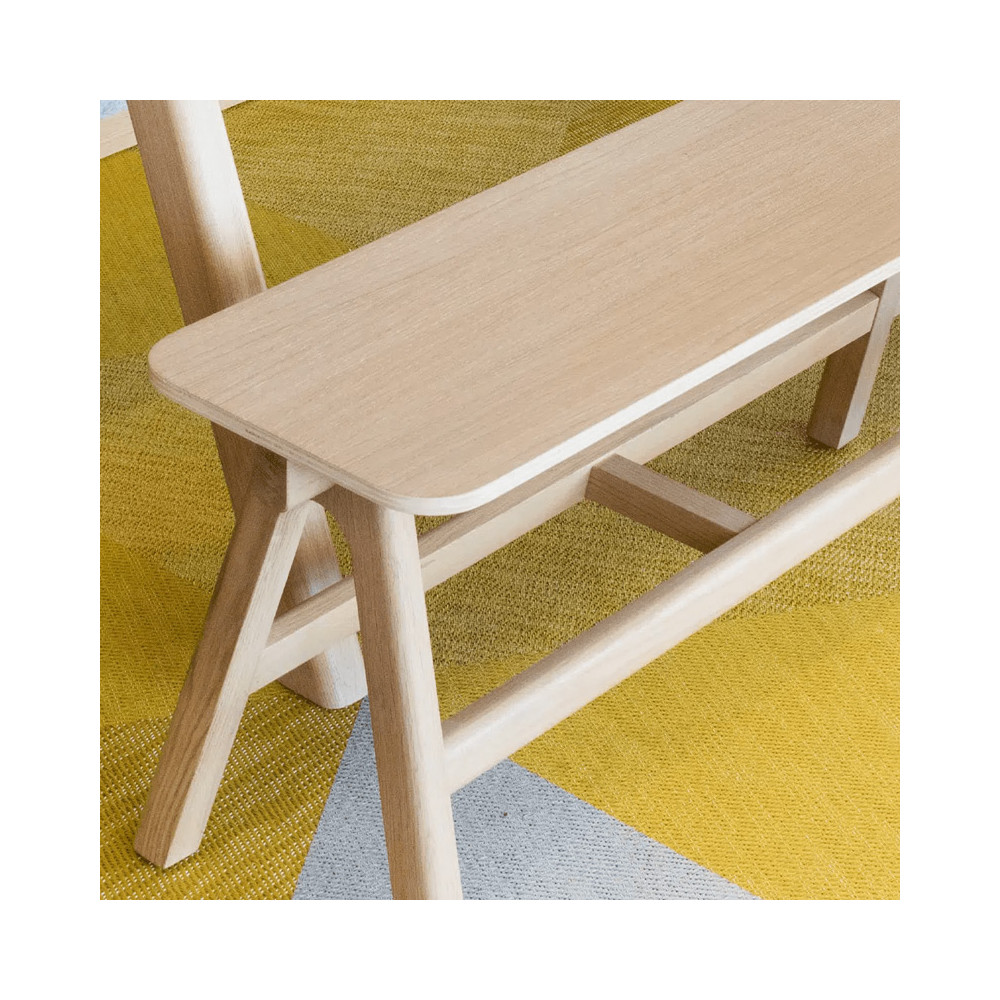 Banc Chevron Dasras bois chêne - 9 finitions 3 tailles