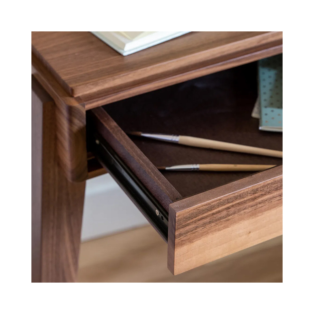 Bureau Liseré Dasras bois chêne ou noyer - 10 finitions 4 dimensions