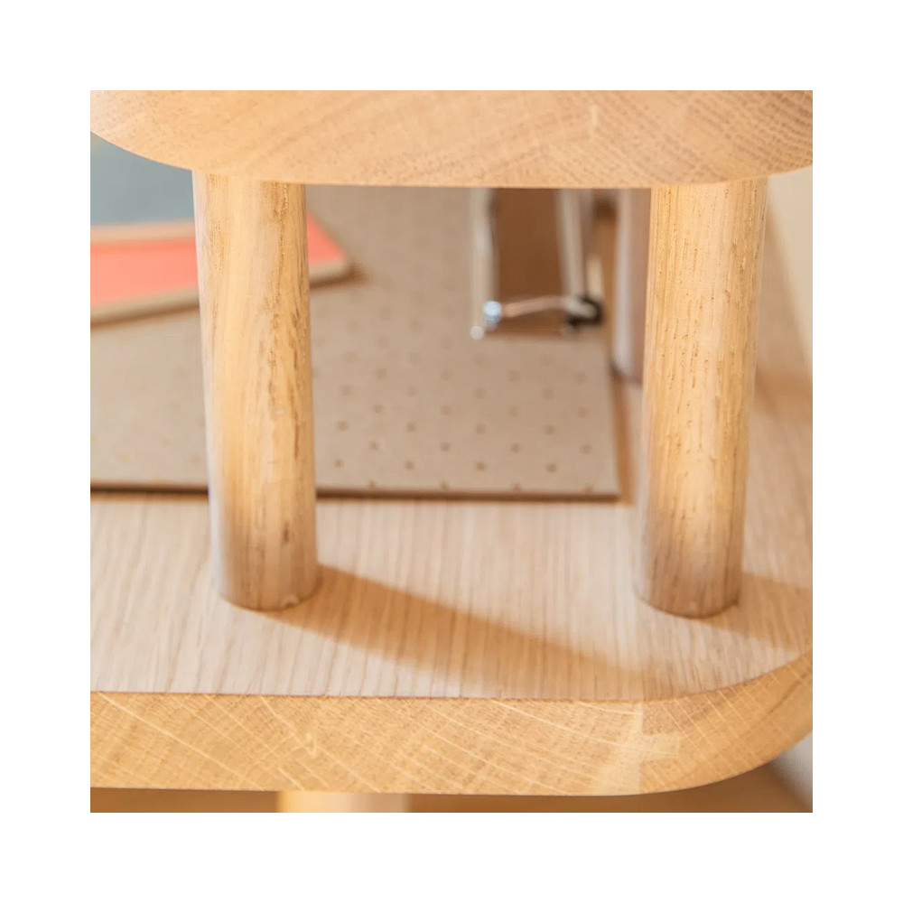 Bureau Odesk Dasras bois chêne ou noyer - 10 finitions 4 dimensions