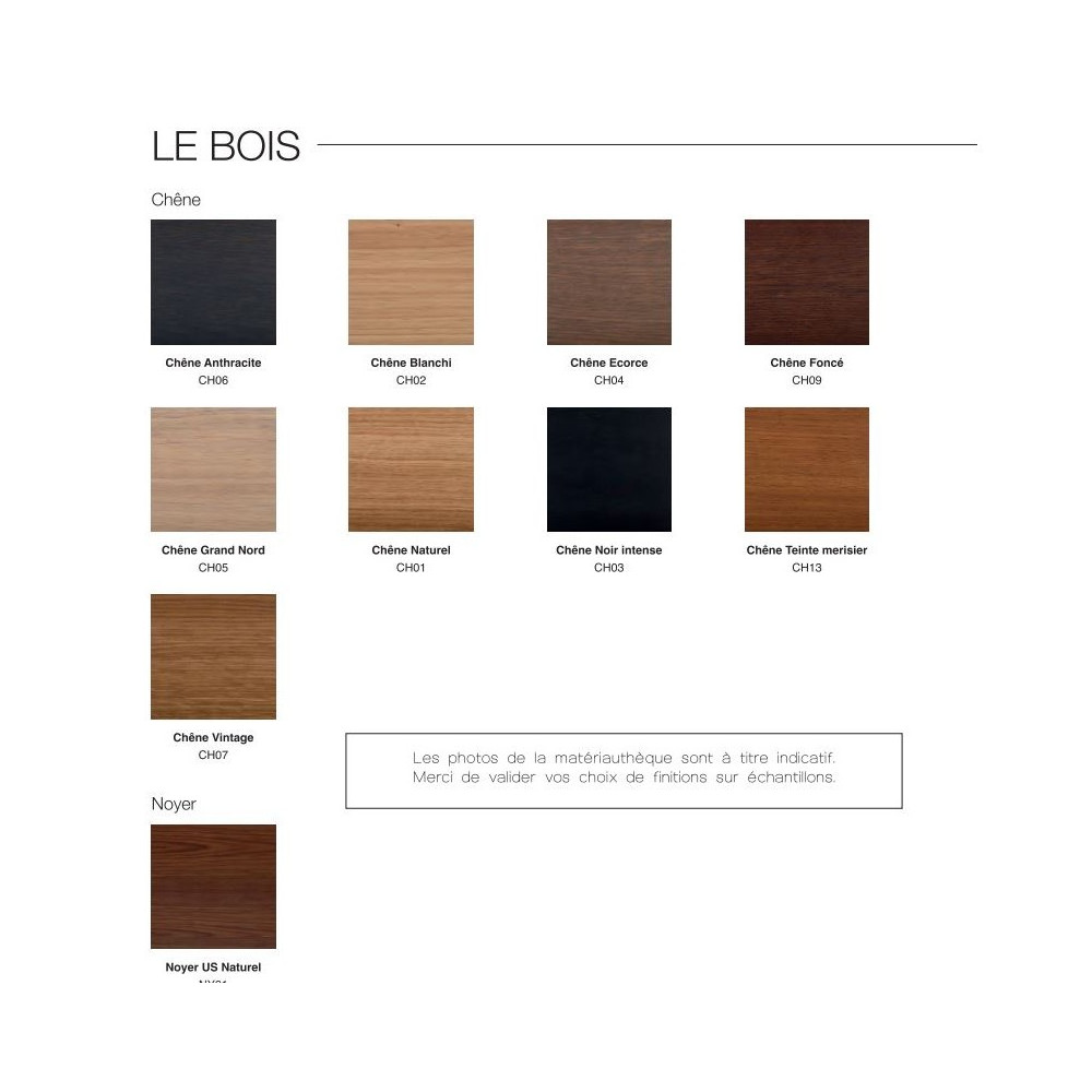 Table basse carrée Snack Dasras céramique bois chêne ou noyer - 10 finitions 3 tailles