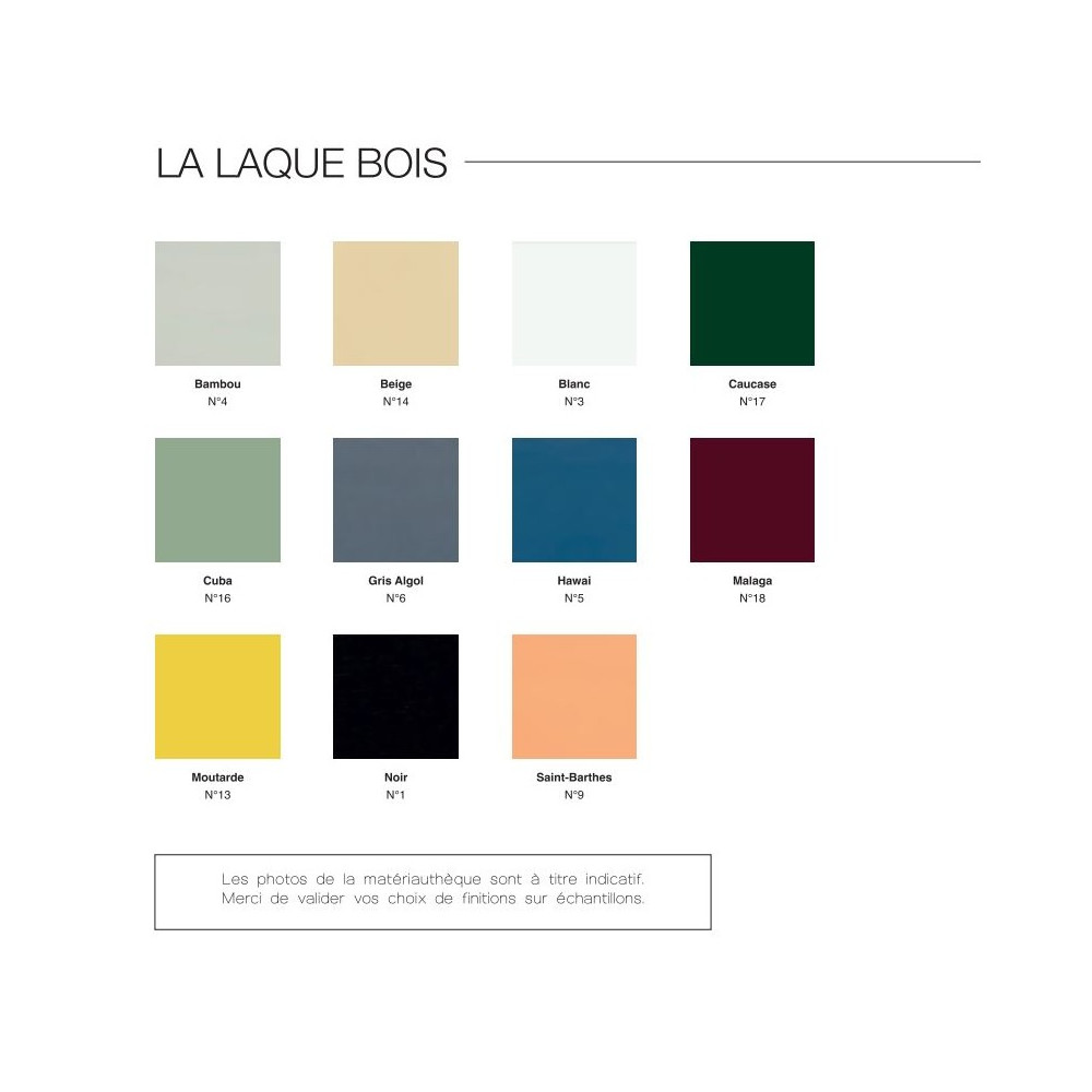 Console fixe Liseré Dasras bois chêne ou noyer - 10 finitions 2 tailles