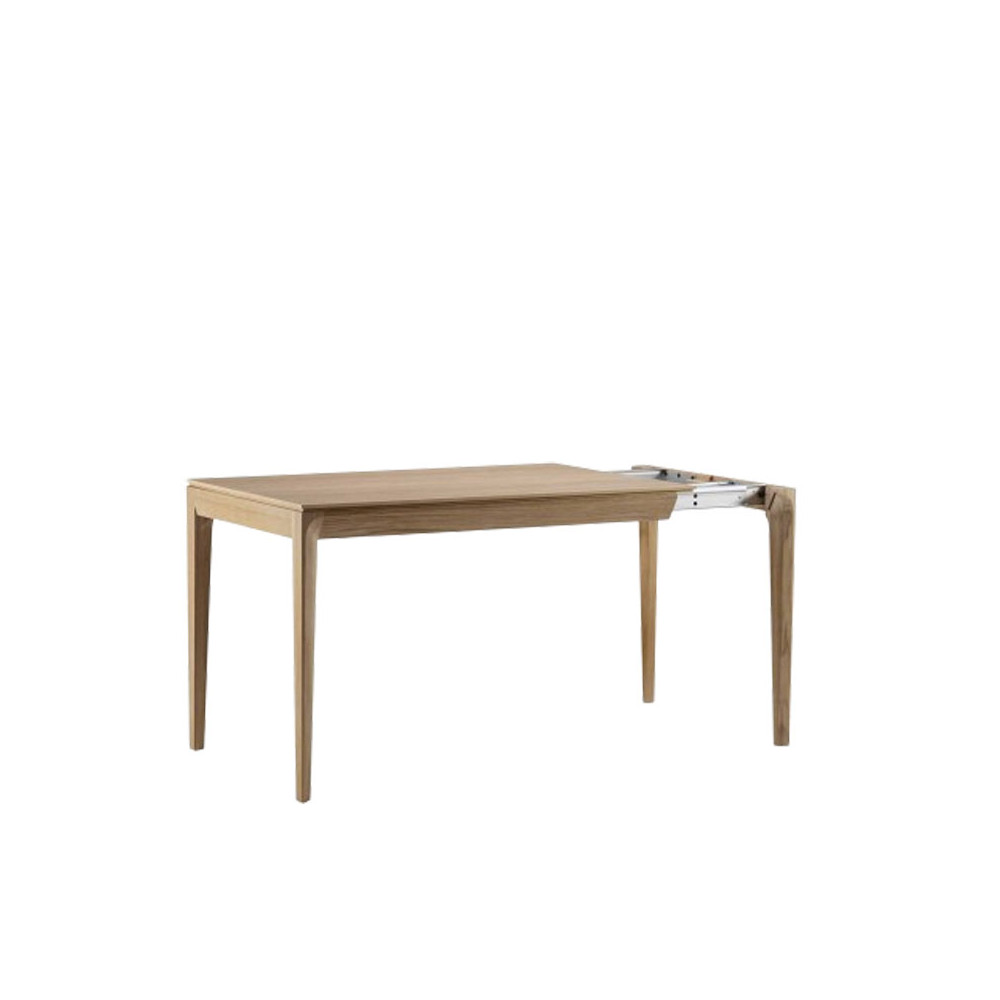 Table à manger extensible Buzz Dasras bois chêne ou noyer - 10 finitions 12 tailles