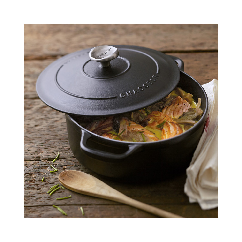 Cocotte en fonte CHASSEUR 22cm - 2 coloris