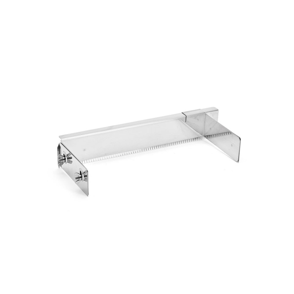 Raplette Pascal DE BUYER en inox réglable avec double peigne à crème