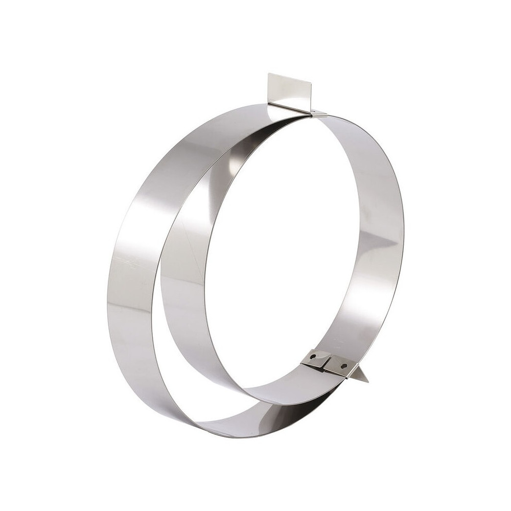 Cercle à entremets MATFER extensible en inox de 18 à 36cm hauteur 4.5cm
