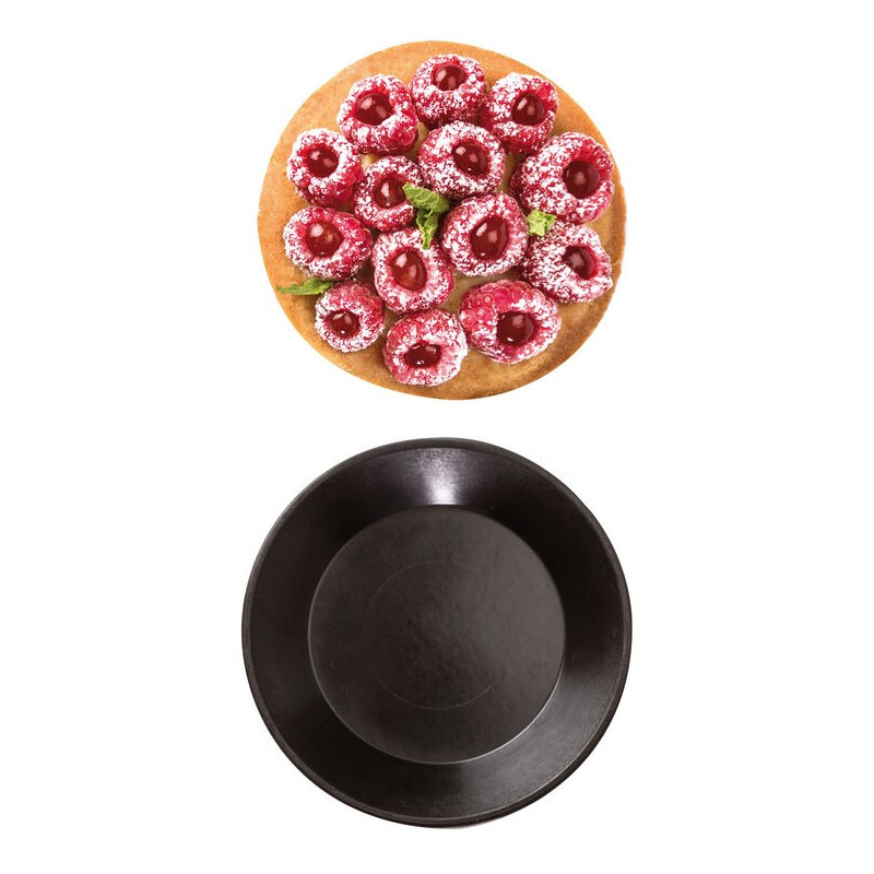 12 moules à tartelettes Exoglass MATFER ronds unis 10cm