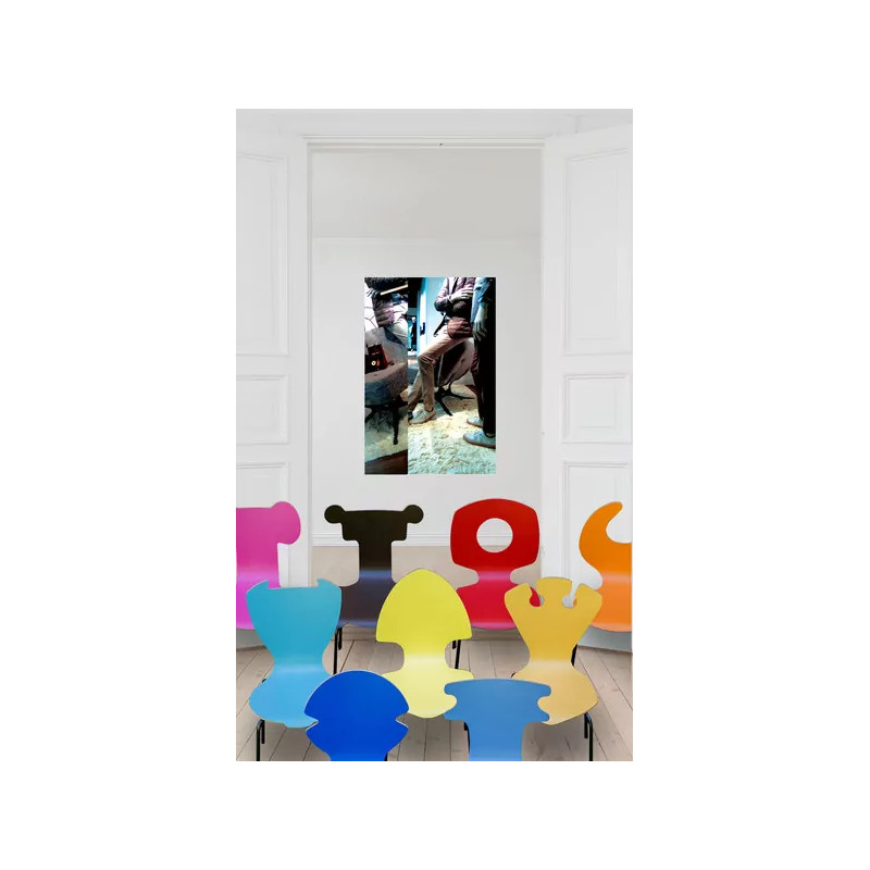 Chaise bleue PIKO EDITION Coquette collection Les 10 chaises indoor outdoor